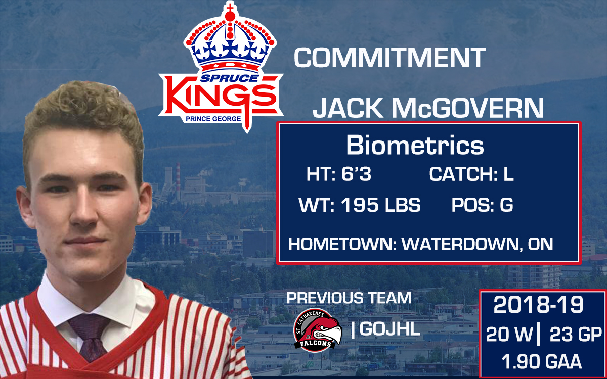 Jack McGovern Commits to Spruce Kings | Prince George Spruce Kings