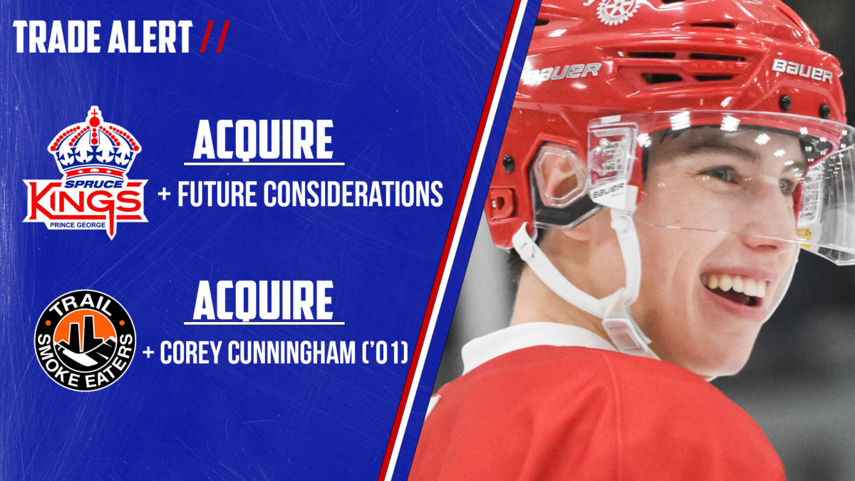 Spruce Kings Trade Corey Cunningham To Trail Smoke Eaters | Prince ...