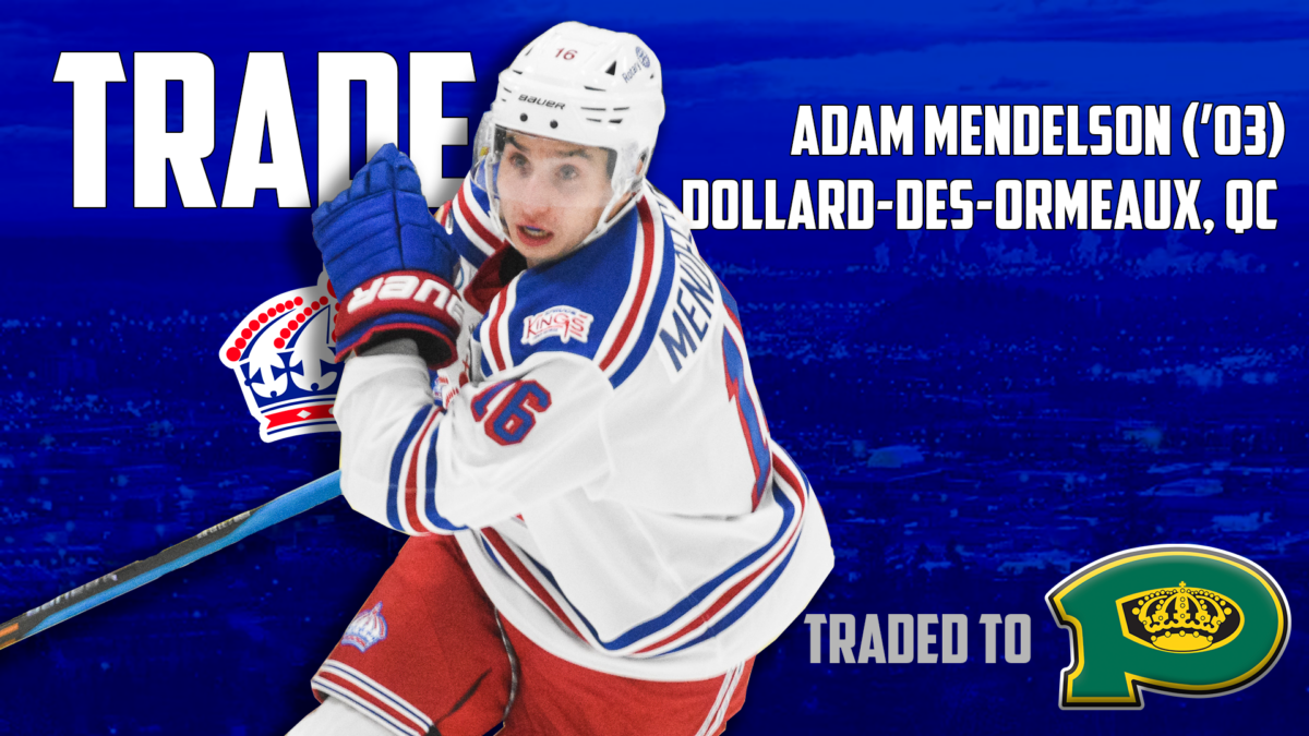 Adam Mendelson dealt to Powell River | Prince George Spruce Kings