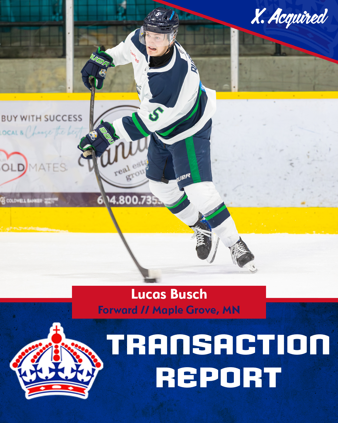 Spruce Kings Acquire Lucas Busch | Prince George Spruce Kings